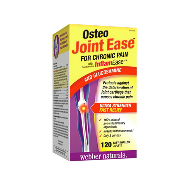 Webber Naturals Osteo Joint Ease™ with InflamEase™ and Glucosamine 120 ...
