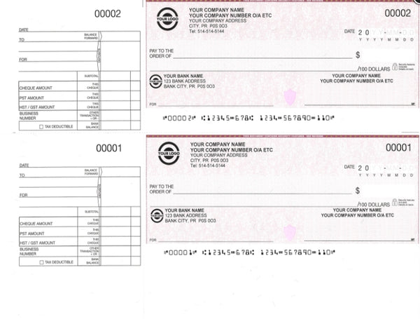 High Security Manual Cheques Handwritten Cheques – GogoMax