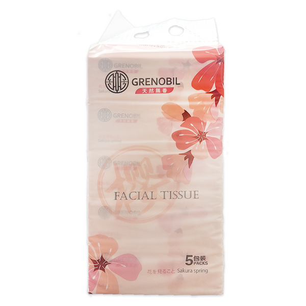GRENOBIL Facial Tissue 5 X 12 pack (Pink/Blue) – GogoMax